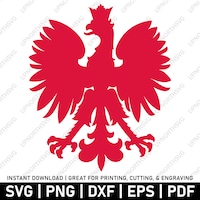 Godło Polski, Coat of Arms of Poland. High Quality Vector Graphic (ai ...