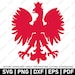 Polish Coat of Arms Eagle Bird Silhouette | Poland National Symbol ...