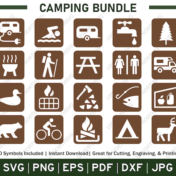 Trail Signs Icons - Etsy UK
