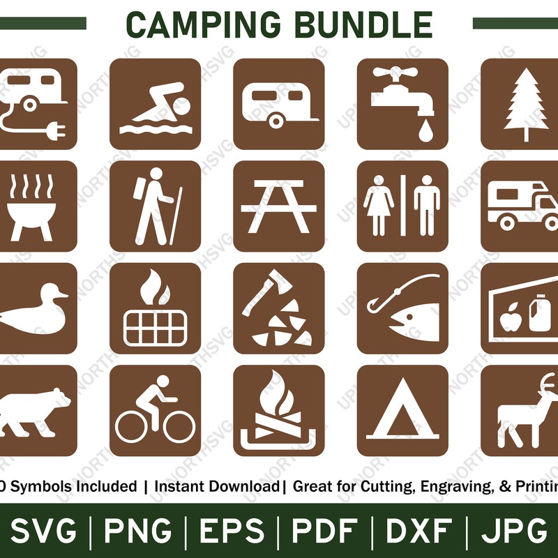 Trail Signs Icons - Etsy UK