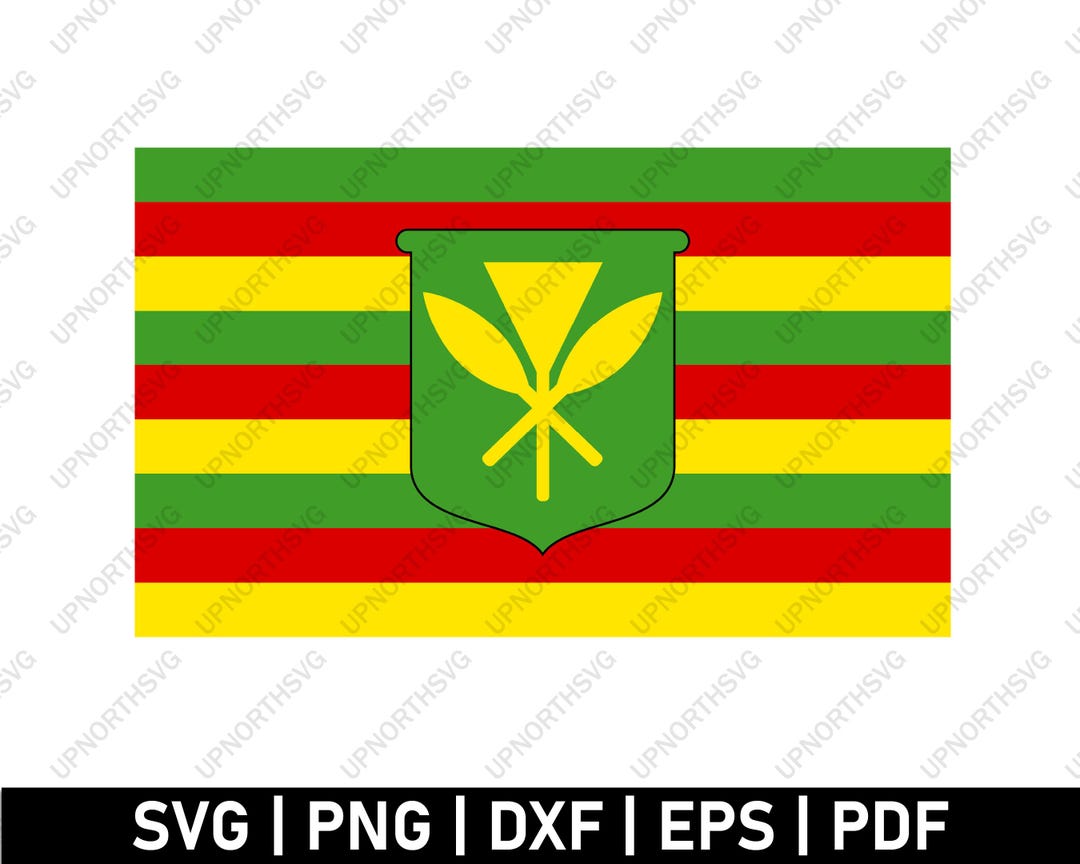 Kanaka Maoli Flag SVG | Native Hawaiian Polynesian | Hawaii | Print ...