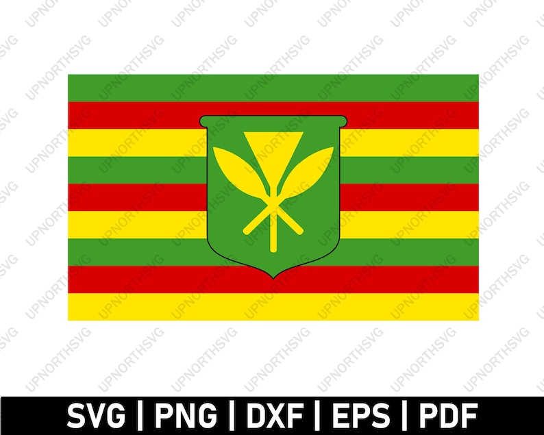 Kanaka Maoli Flag SVG | Native Hawaiian Polynesian | Hawaii | Print ...