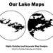 Black Lake Michigan Silhouette Map | SVG Vector Graphic File | Shape ...