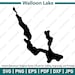 Oologah Lake SVG Oklahoma | Lake Map | Vector Graphic File | Shape ...