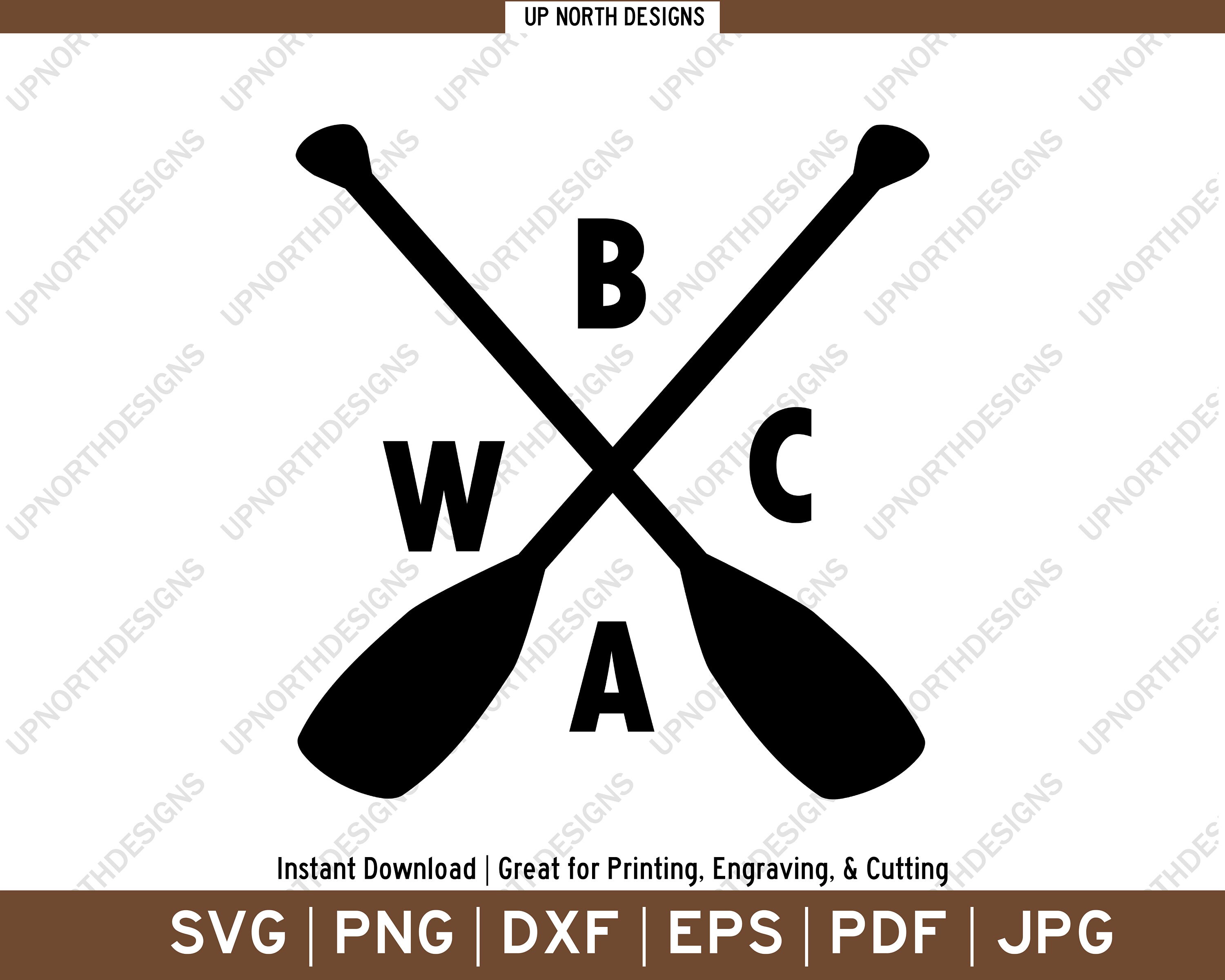 Boundary Waters Canoe Area Minnesota SVG BWCA Wilderness Paddles ...