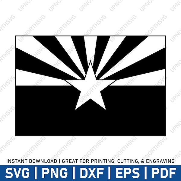 Arizona State Flag Svg - Etsy