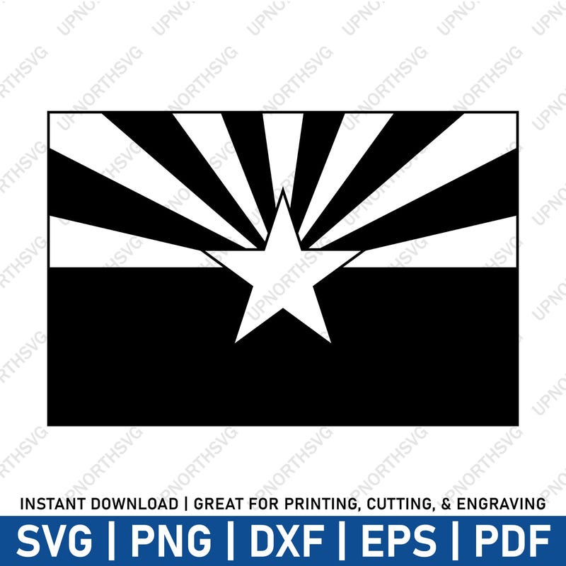Arizona State Flag Svg - Etsy