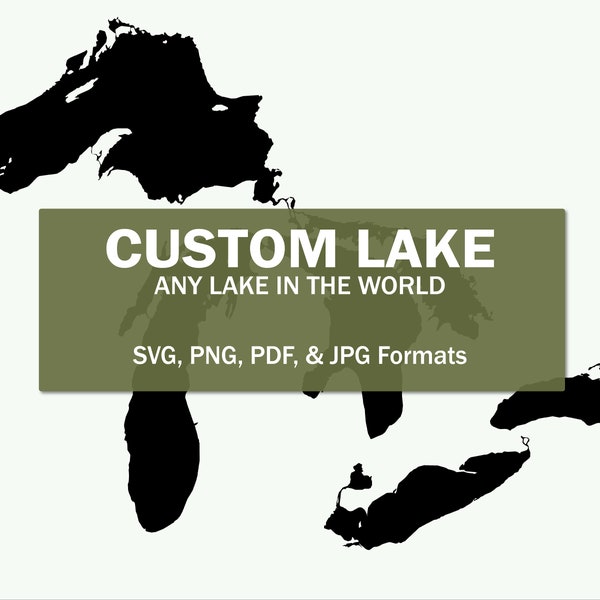 Custom Lake Map - Etsy