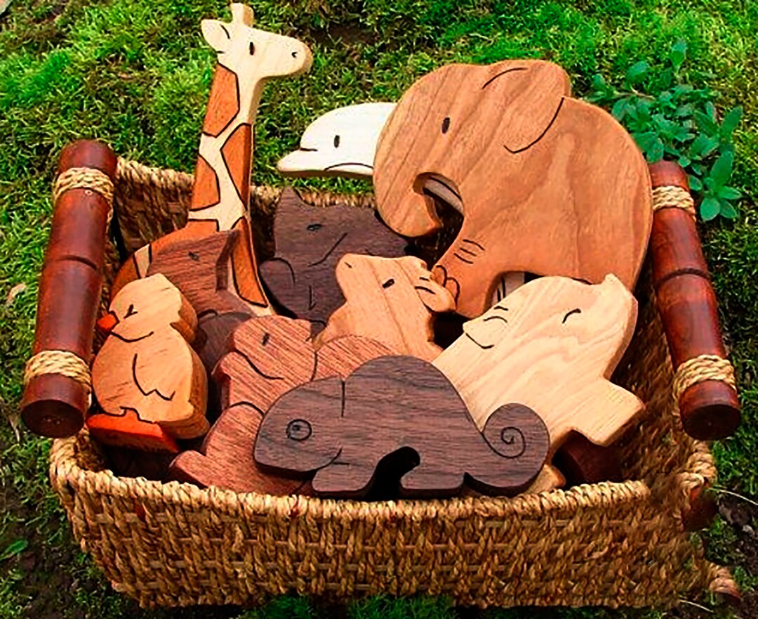 Laser Cut Wooden Animals Toys SVG Bundle Svg Files Vector Laser ...