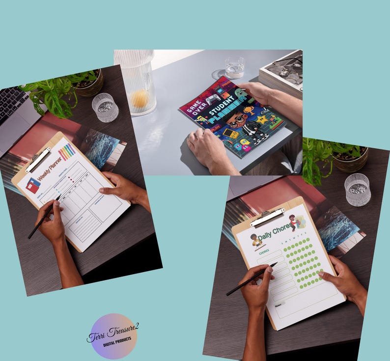 Kids Printable School Planner, Calendar, Kids Schedule, Kids Study ...