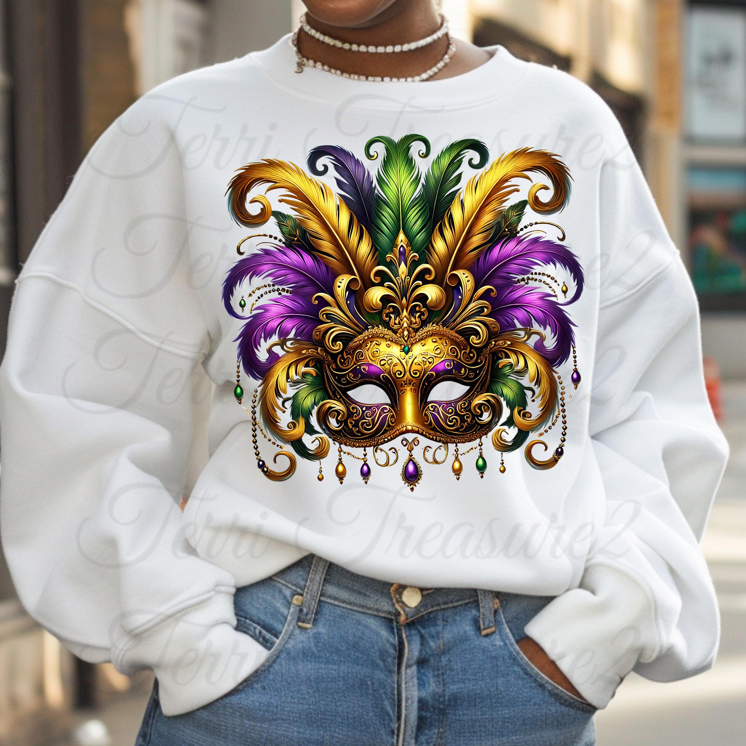 Mardi Gras Carnival Mask PNG, Mardi Gras Sublimation Design PNG, Happy ...