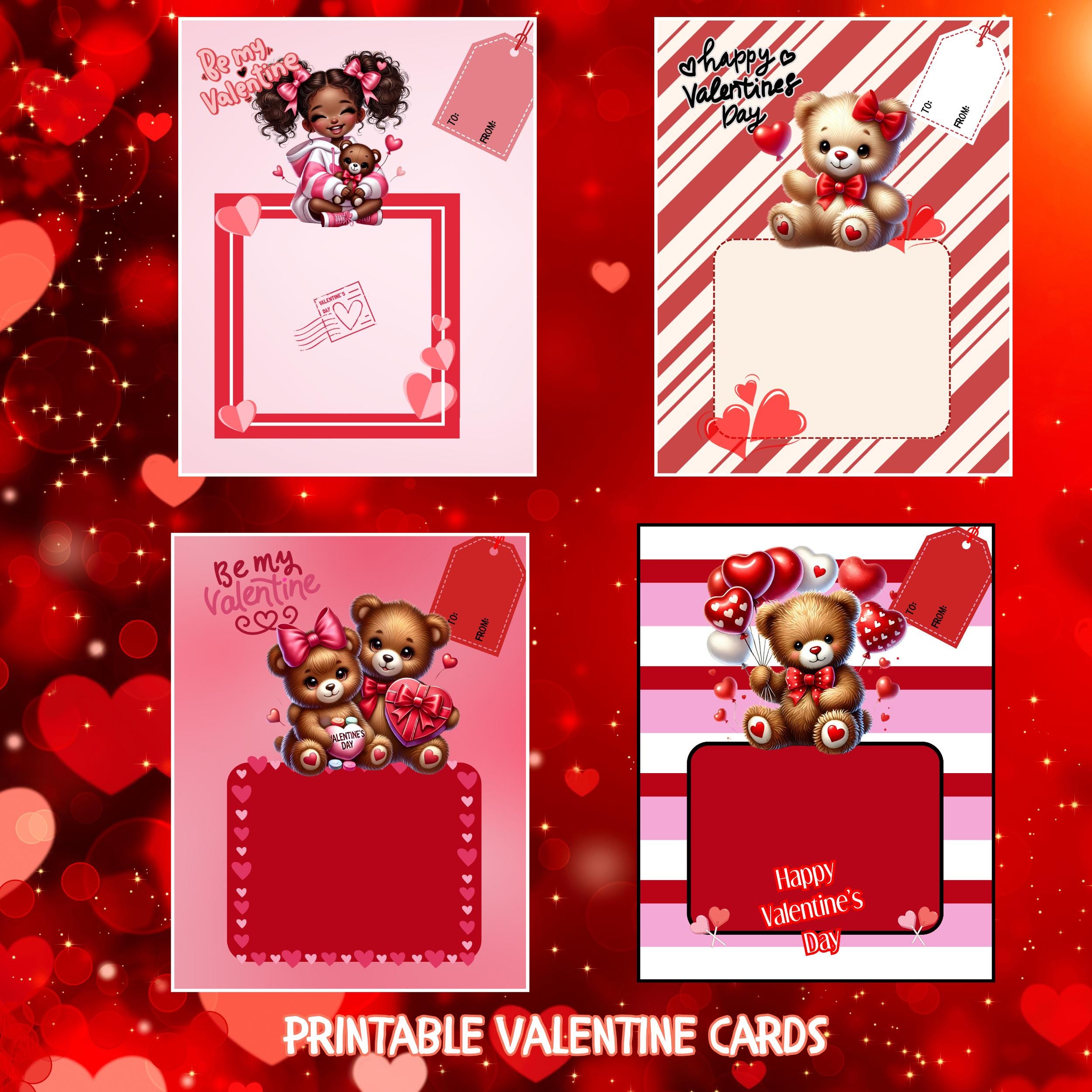 10 Jumbo Valentine Treat Cards - 5x7; 8x11 & 11x17 - DIY Valentine ...