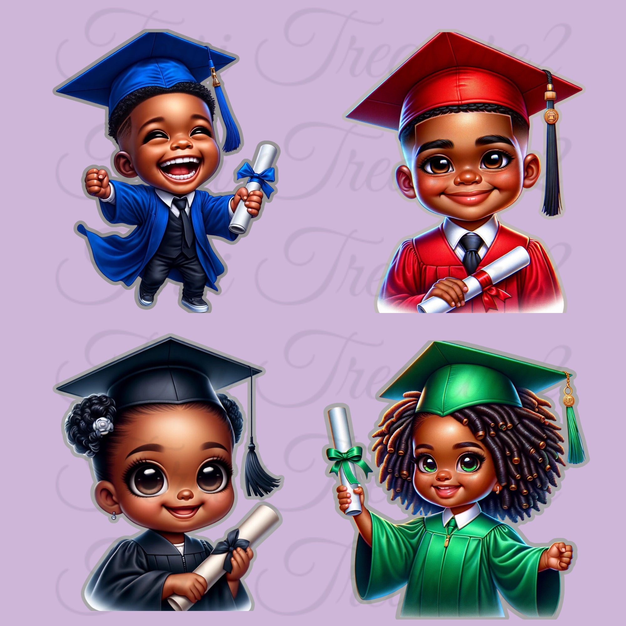 Graduation Chibi Kids, Graduation PNG, Graduation Clipart, Graduation ...