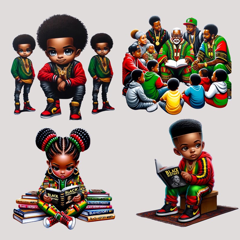 Black History, 24 Black History PNG, Juneteenth Clipart Bundle, Black ...
