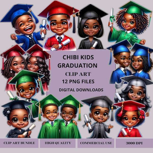 Graduation Black Girl Png - Etsy