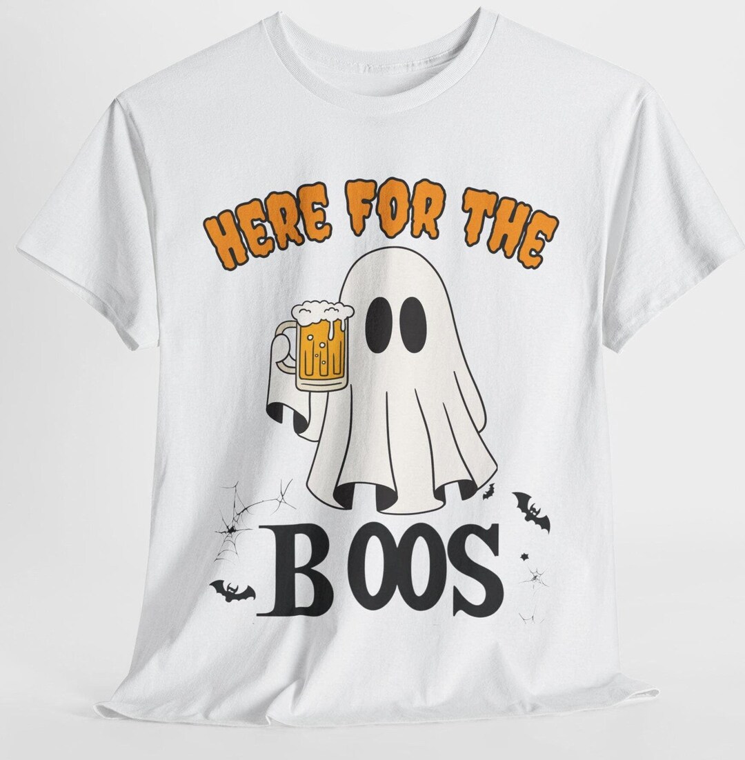 Here for the Boos Shirt | Funny Ghost Halloween Tshirt, Spooky Season ...