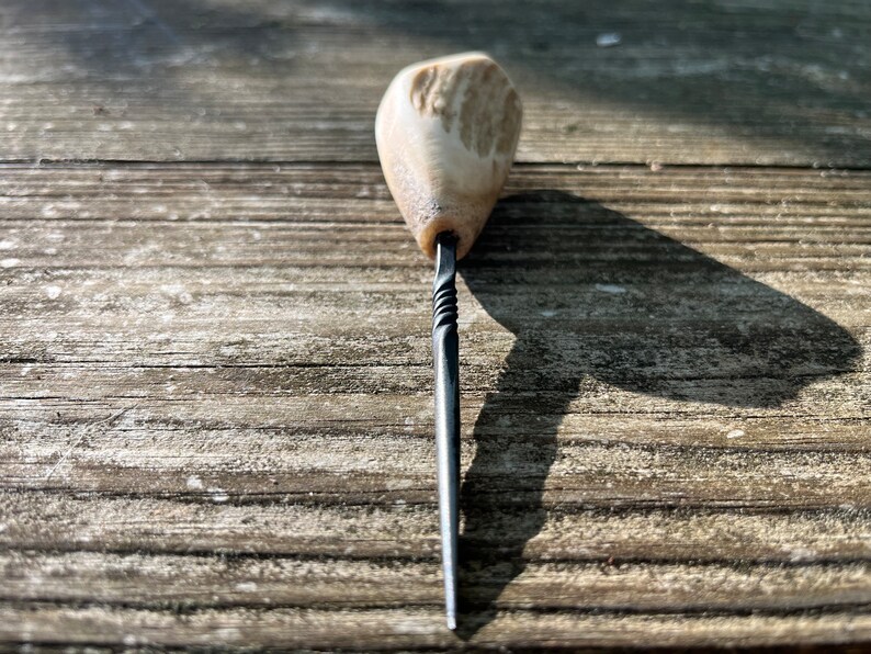 Forged Leather Awl W/ Antler Handle - Etsy