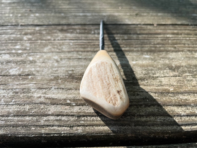 Forged Leather Awl W/ Antler Handle - Etsy