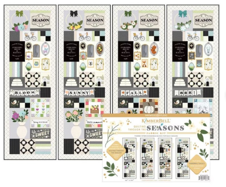 BUNDLE KIMBERBELL Quilting Through the Seasons Ladder Quilt Kit - Etsy
