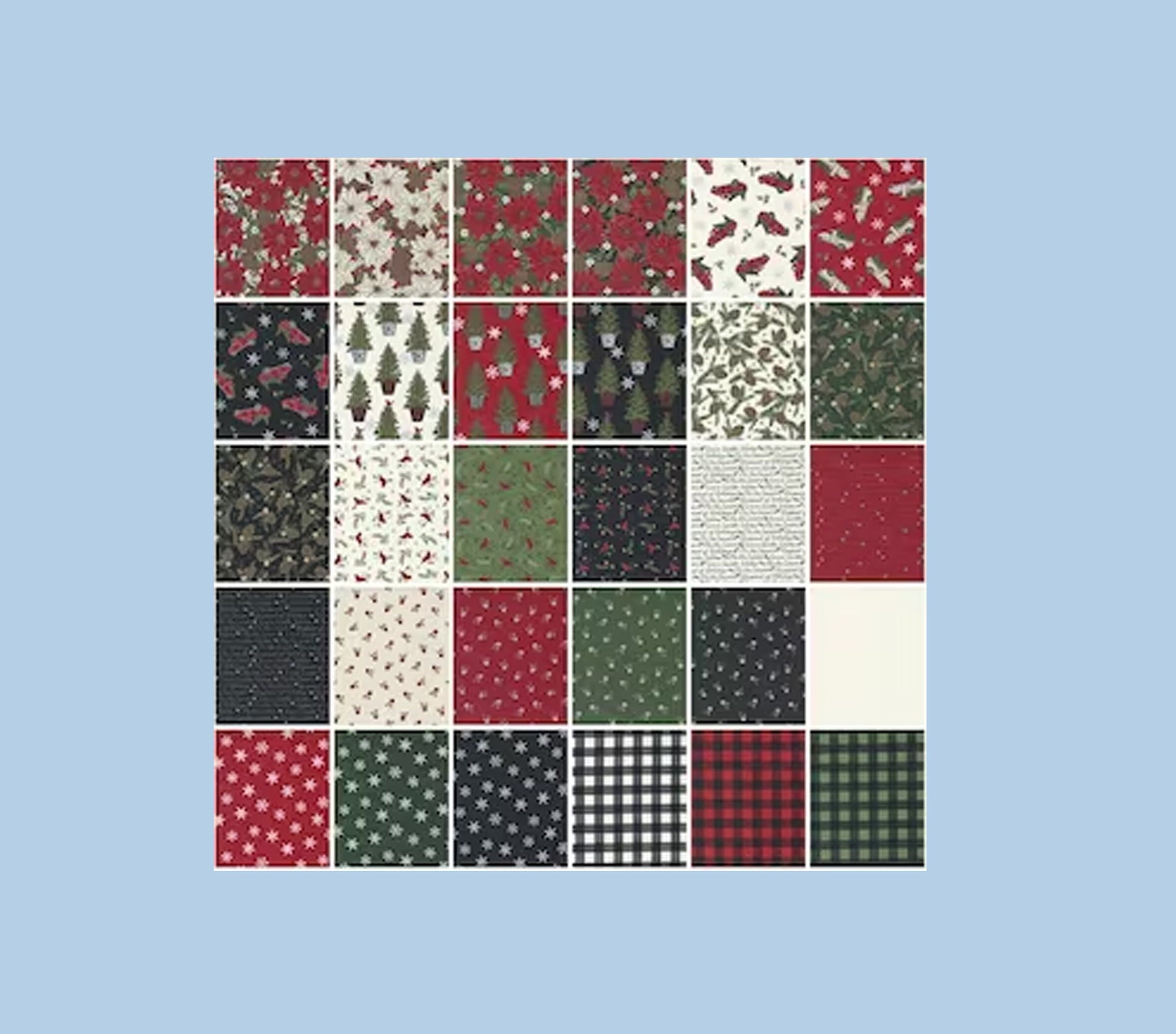 Moda Holly Berry Tree Farm Layer Cake - Etsy