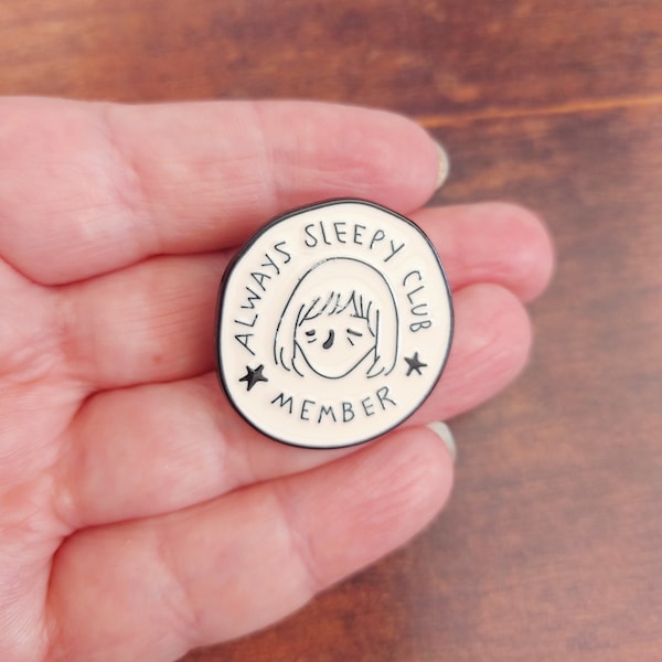 Always Tired Pin - Etsy