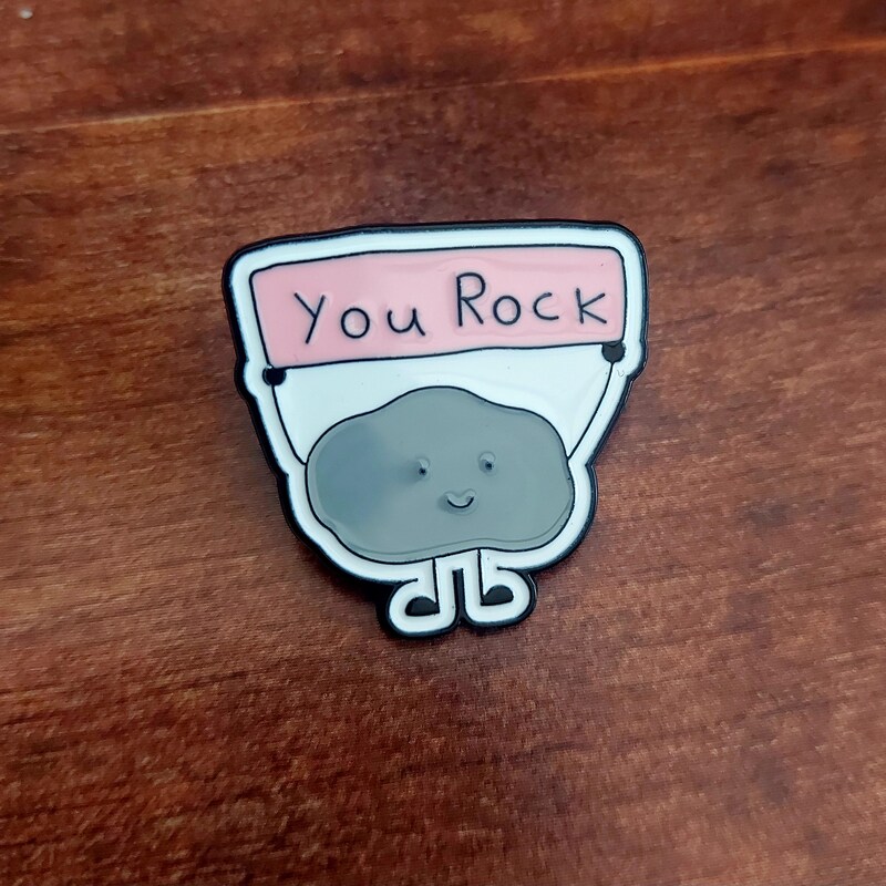 You Rock Enamel Badge - Etsy UK