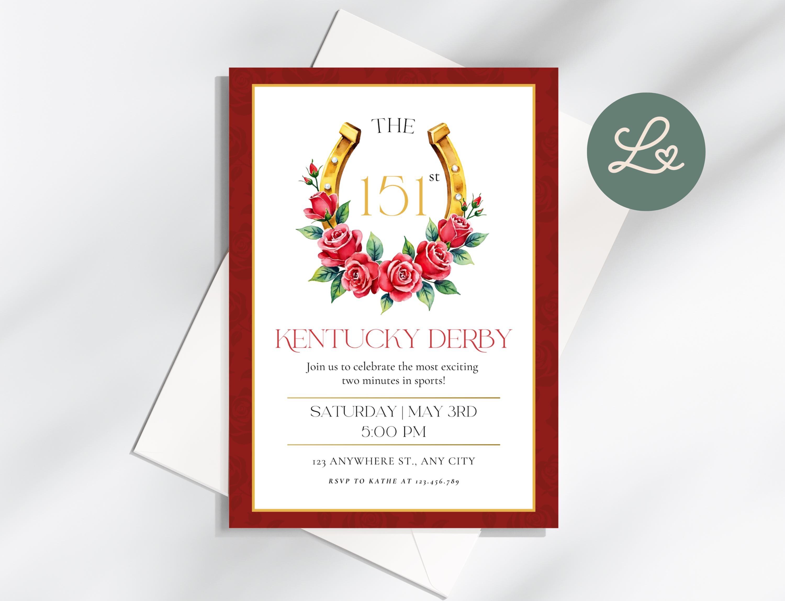 Kentucky Derby Party Invitation the Most Exciting Two Minutes in Sports ...