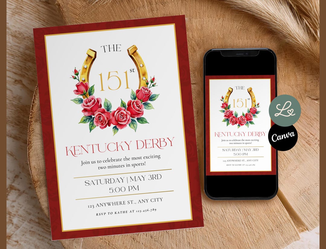 Kentucky Derby Party Invitation the Most Exciting Two Minutes in Sports ...