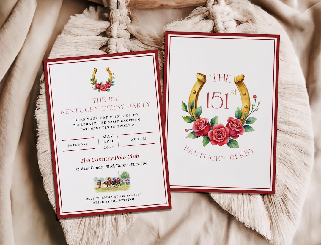 Kentucky Derby Party Invitation the Most Exciting Two Minutes in Sports ...