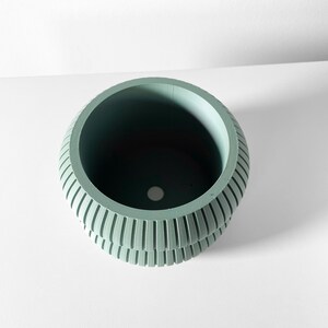 Milo Planter Pot: Round Houseplant Pot W/drainage - Sleek and Ideal for ...
