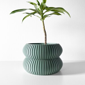 Milo Planter Pot: Round Houseplant Pot W/drainage - Sleek and Ideal for ...