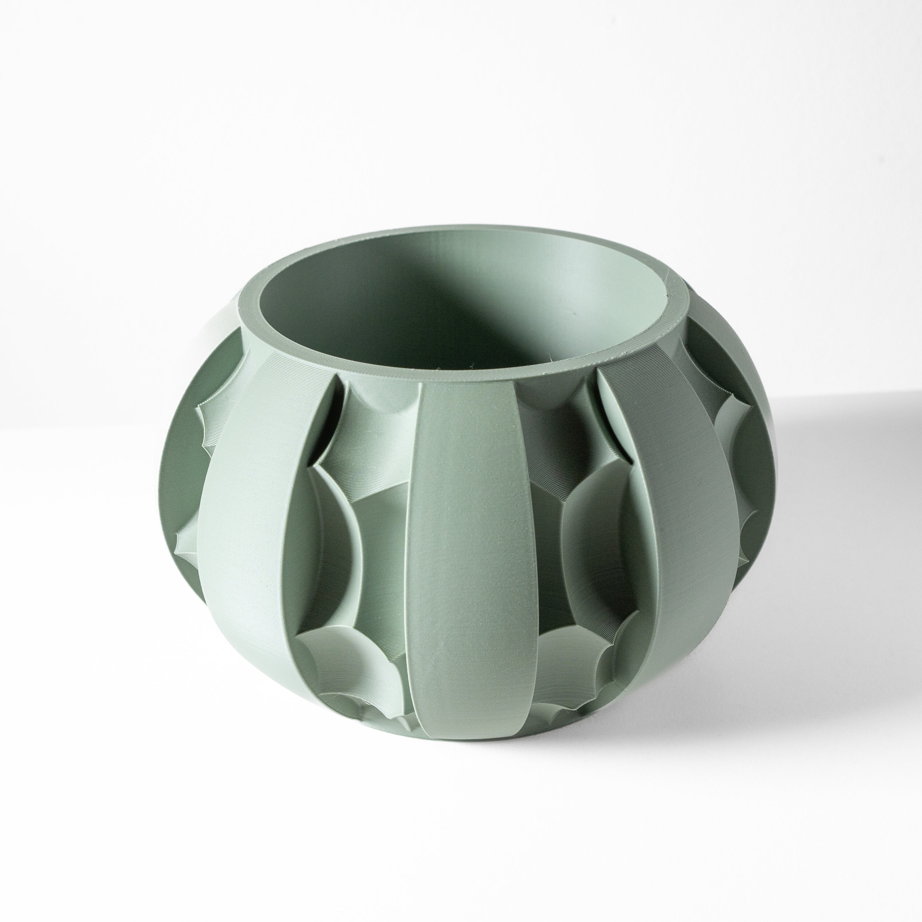 Erna Planter Pot: Indoor Planter Pot With Drainage Tray & Stand, Unique Modern 3D Printed for ...