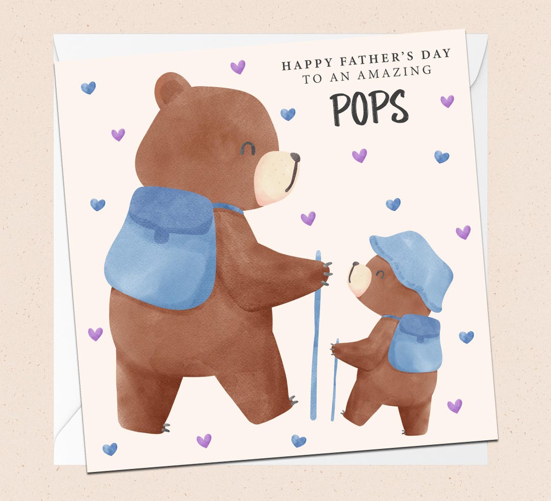 Father's Day Card - Pops - Special Pops - Dad - Grandad - Fathers Day ...
