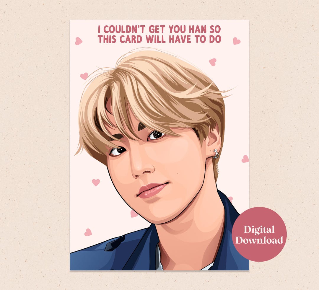 Printable Han From Stray Kids Greetings Card - Digital Download - K-pop ...