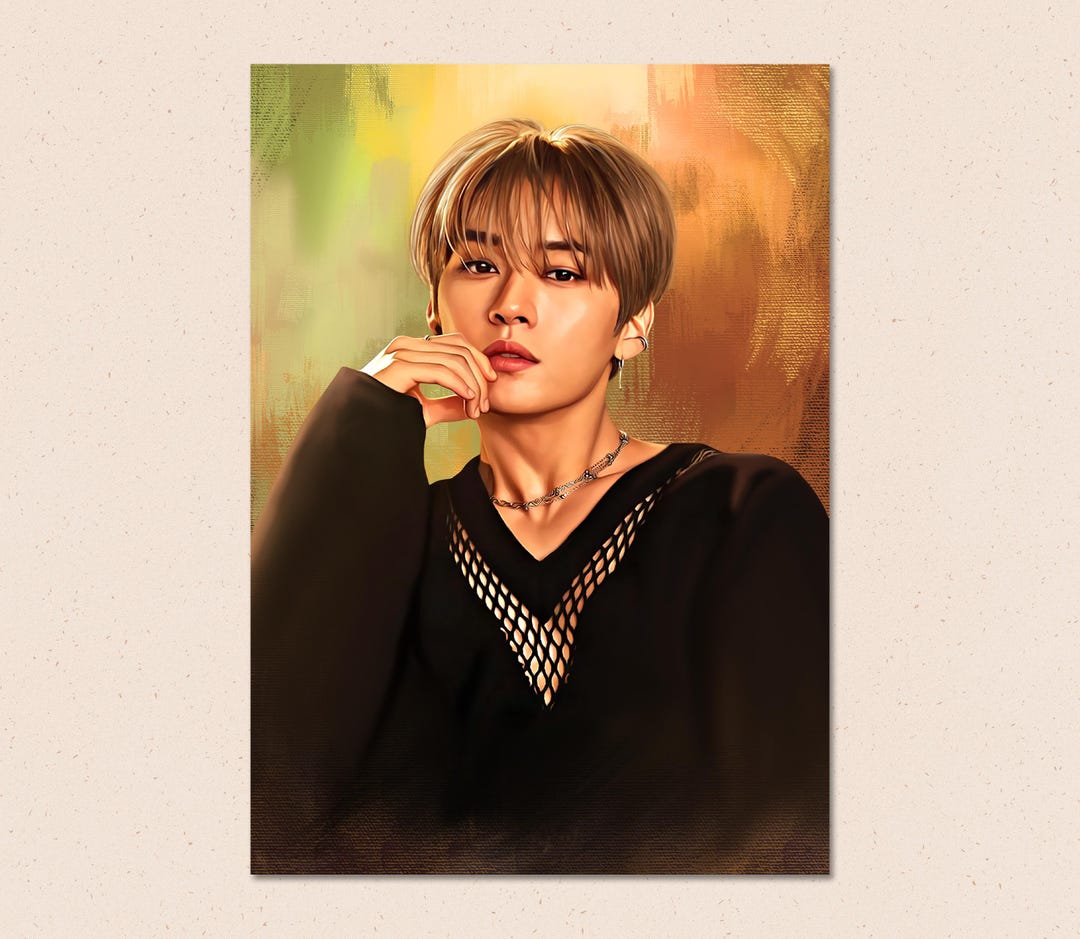 Lee Know From Stray Kids Art Print - Poster - Lee Minho - SKZ - Print ...