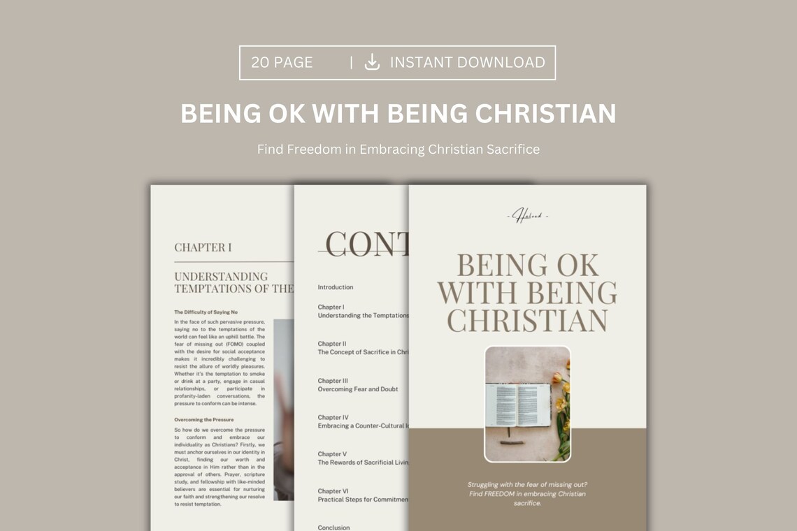 Being OK With Being Christian, Christian Guide, Faith Growth, FOMO ...