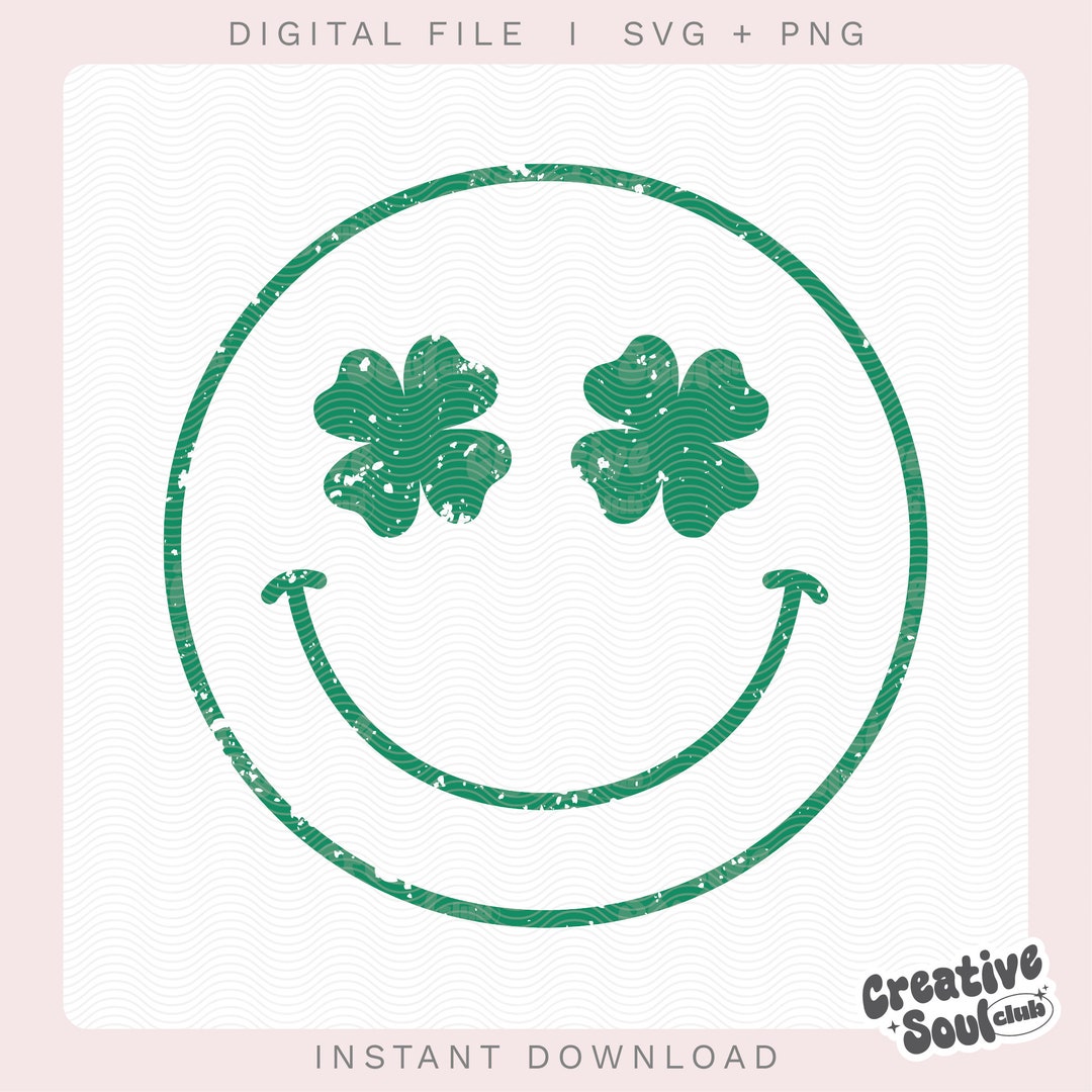 Lucky Smiley Face PNG, Lucky Smile SVG, St.patrick's Day SVG, St ...