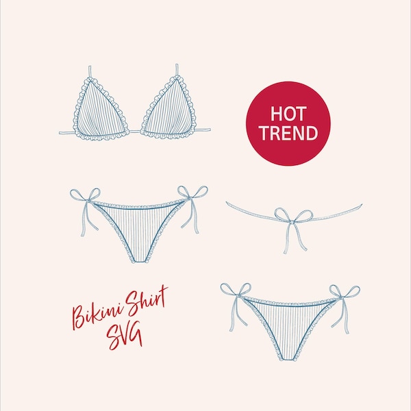 Bikini Svg for Shirt - Etsy