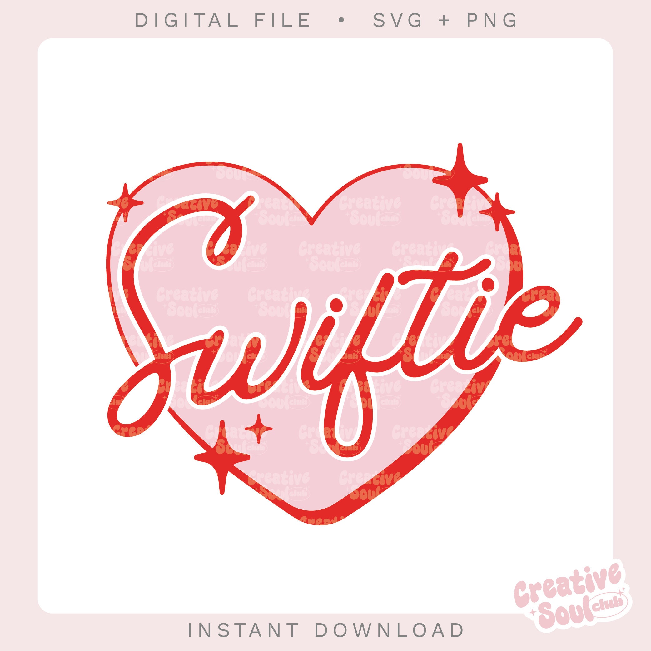 Swiftie SVG, Swiftie Heart PNG, Swiftie Clipart - Etsy