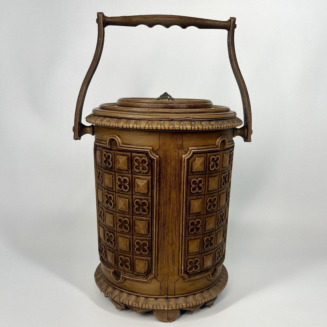 Vintage Owens Corning Tall Fiberglass Ice Bucket the Brentwood ...
