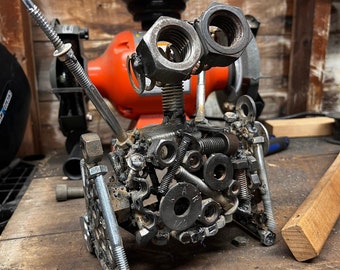 Wall-e Recycled Scrap Metal Statue,handmade Steel,cartoon Inspired.made ...