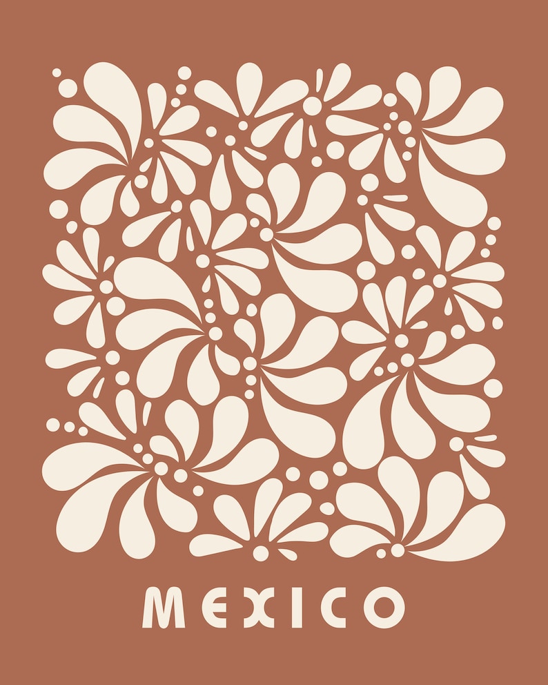 Mexican Talavera-inspired Digital Poster, Mexican Talavera Print ...
