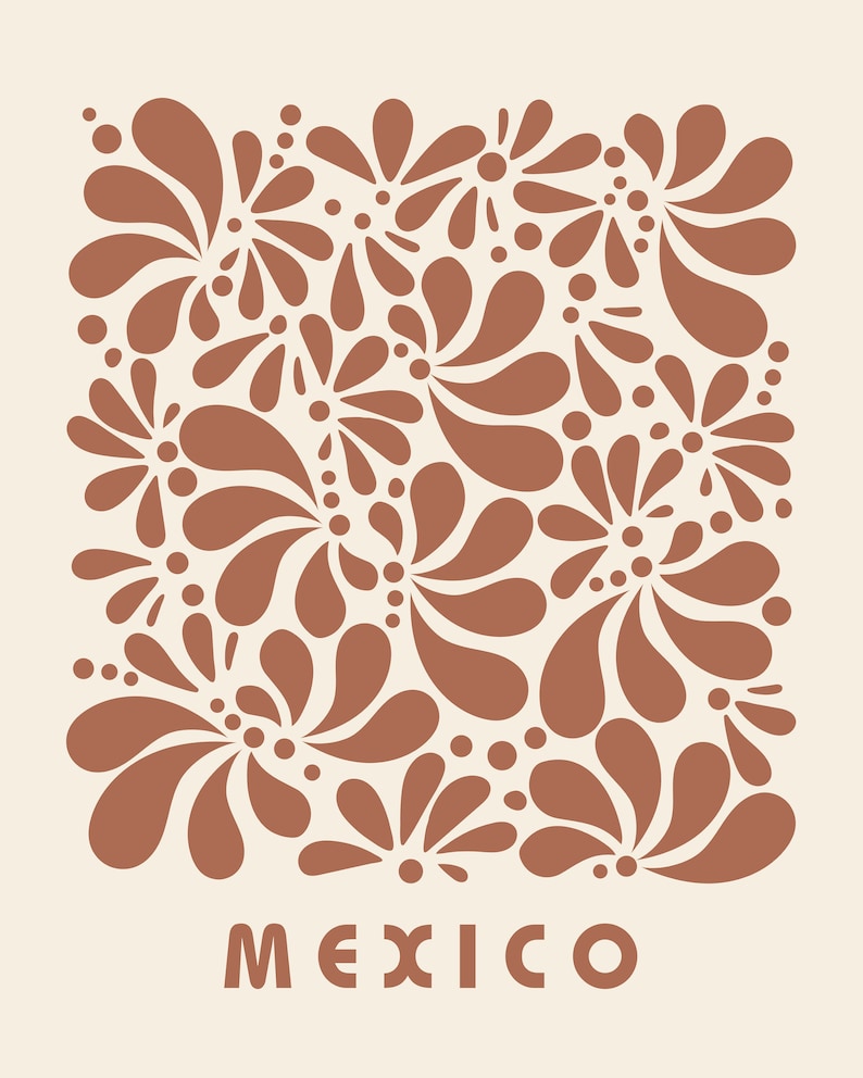 Mexican Talavera Inspired Digital Poster, Mexican Talavera Print, Talavera Wall Art, Mexican ...