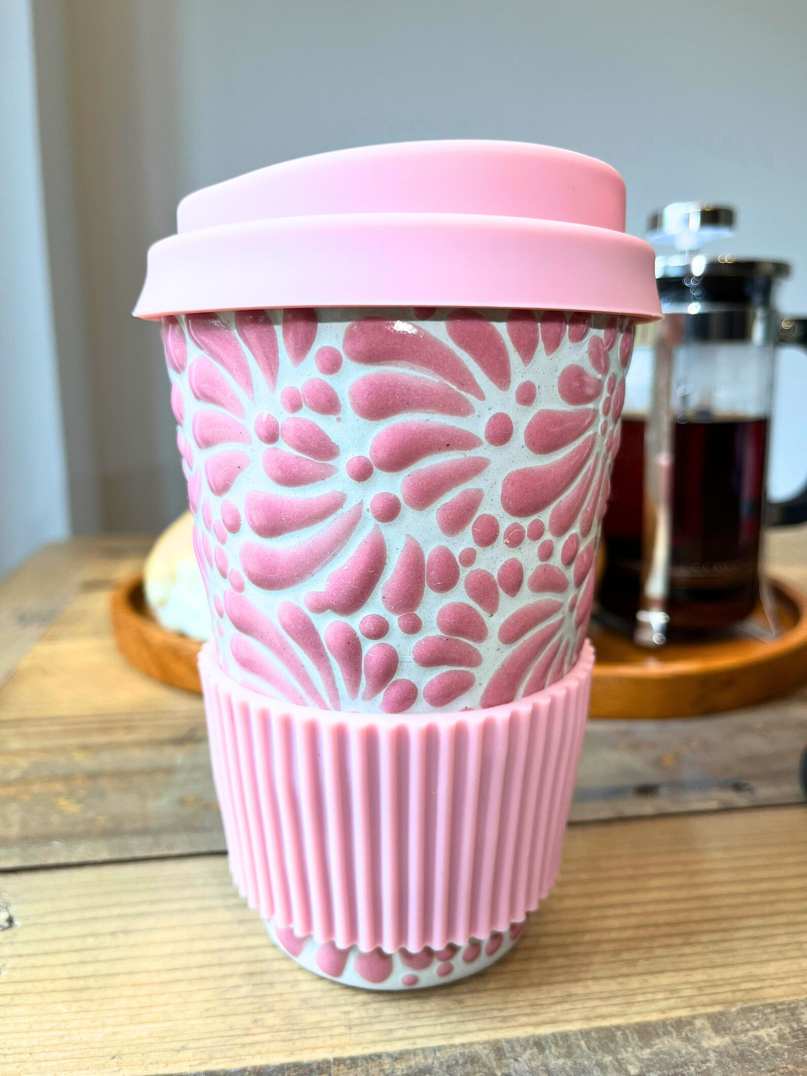 NEW COLORS! Handmade Mexican Traditional Talavera Ceramic Travel Mug ...