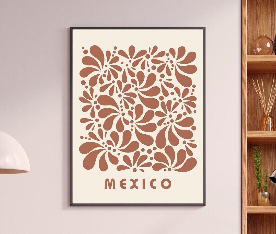 Mexican Talavera Inspired Digital Poster, Mexican Talavera Print ...