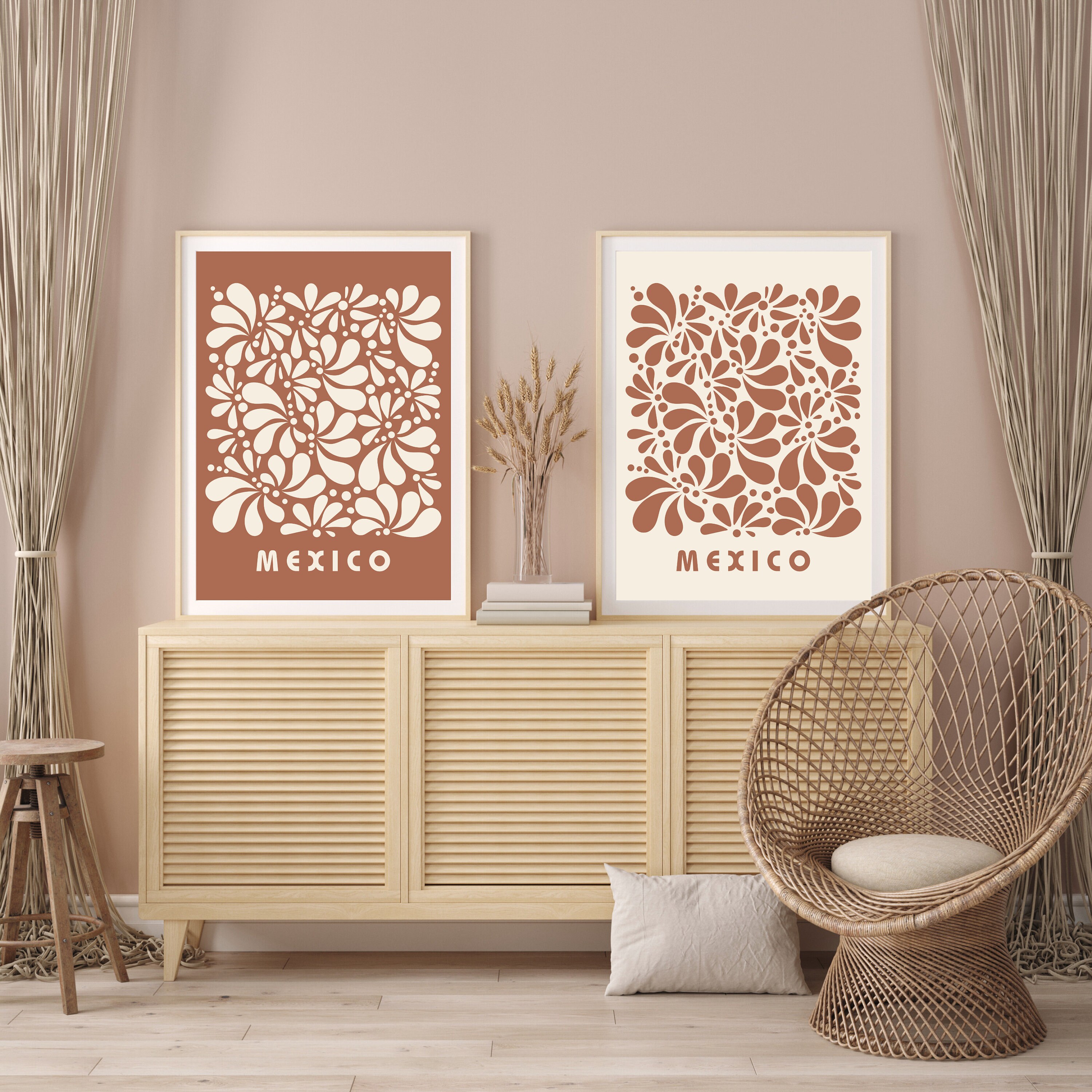 Mexican Talavera Inspired Digital Poster, Mexican Talavera Print ...