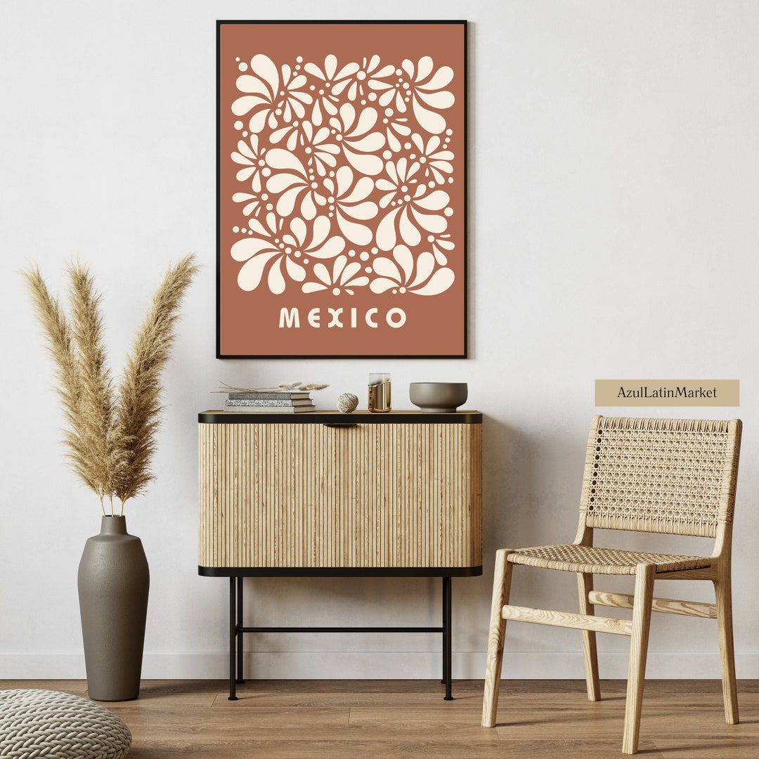 Mexican Talavera Inspired Digital Poster, Mexican Talavera Print ...