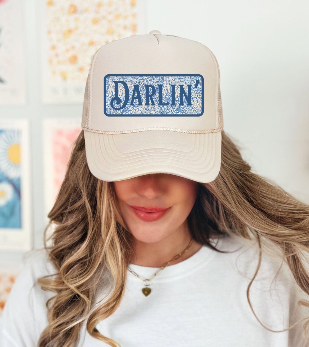 Darlin' Trucker Hat, Summer Hat, Country Trucker Hat, Womens Trucker ...