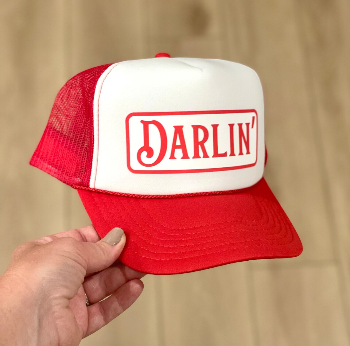 Darlin' Trucker Hat, Country Trucker Hat, Womens Trucker Hat, Cowgirl ...