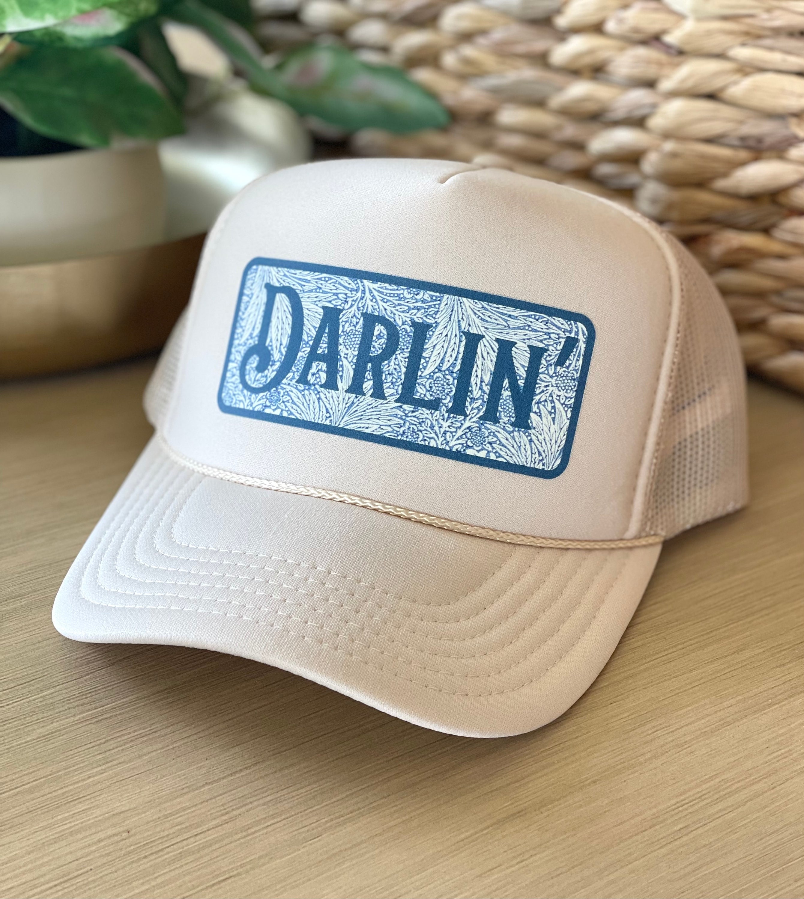 Darlin' Trucker Hat, Summer Hat, Country Trucker Hat, Womens Trucker ...